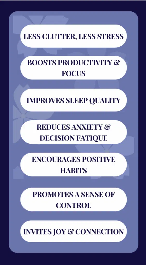 7 Ways An Organized Home Can Improve Your Mental Health - Done & Done Home