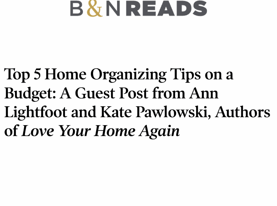 Barnes And Noble Organizing On A Budget - Done & Done Home